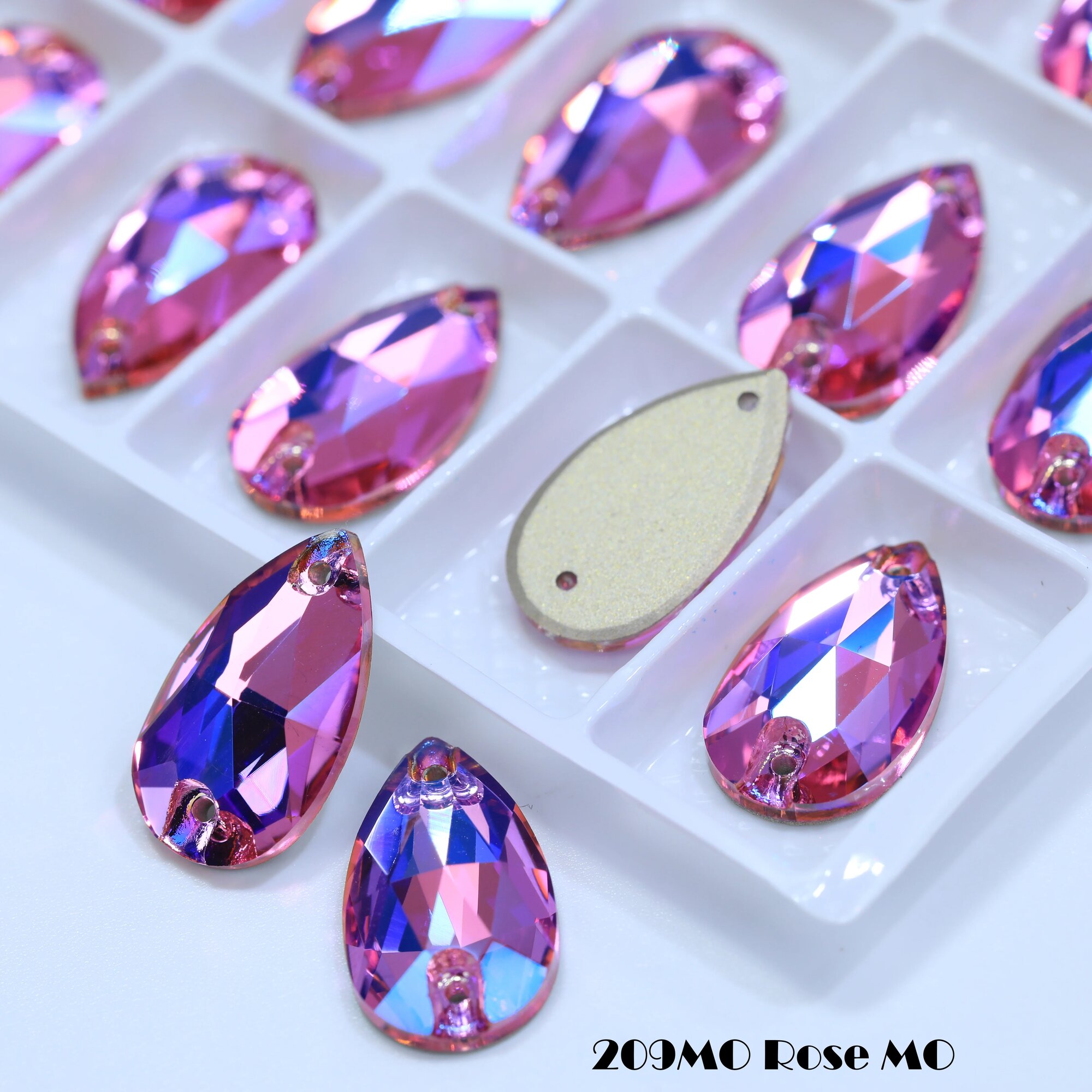 Стразы для вышивки MO Фиолетовый, 72Pcs 7mm12mm, 209MO RoseMO