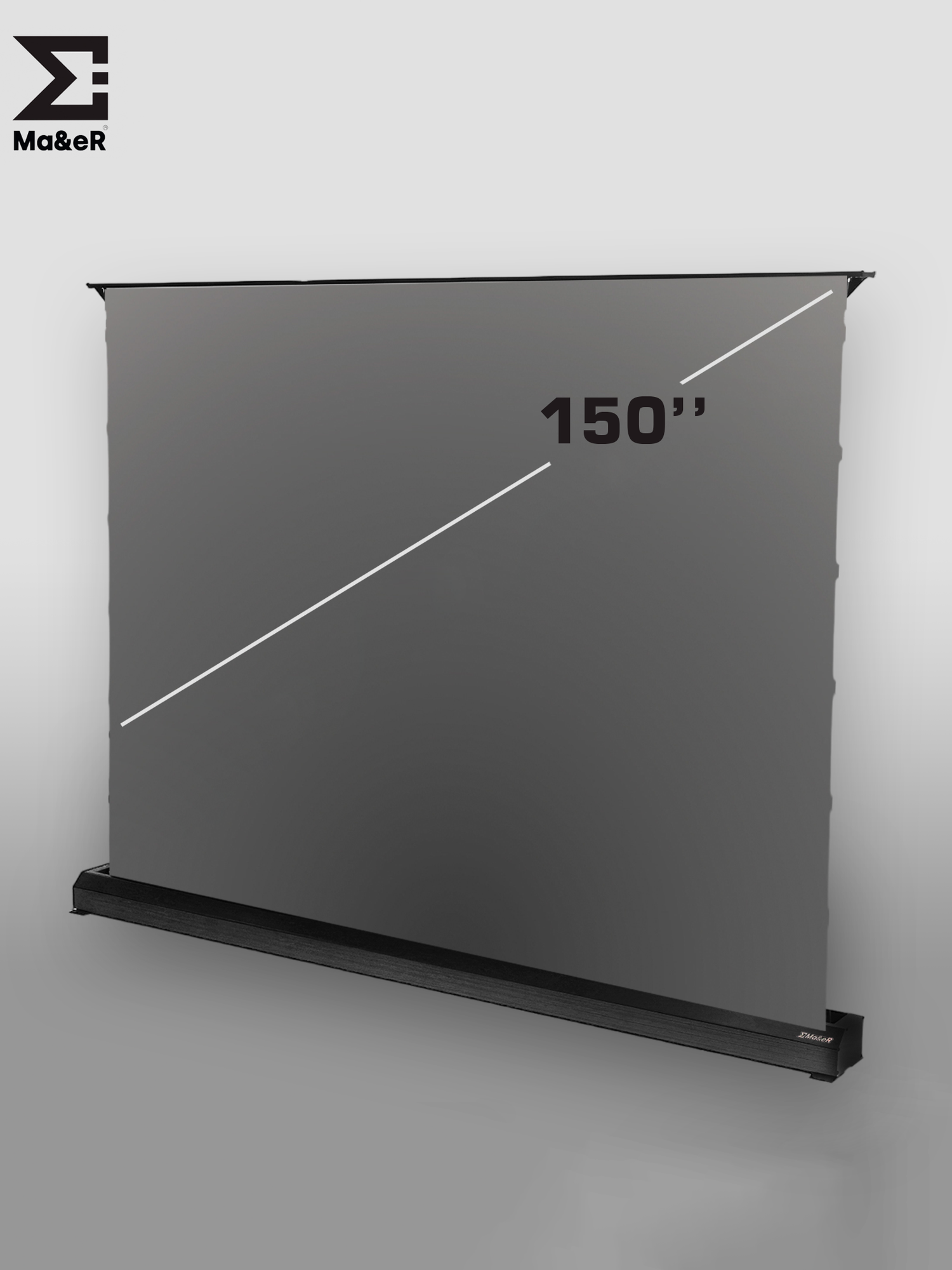 ALR Black Diamond 150" 16:9 Экран моторизированный напольный для проекторов
