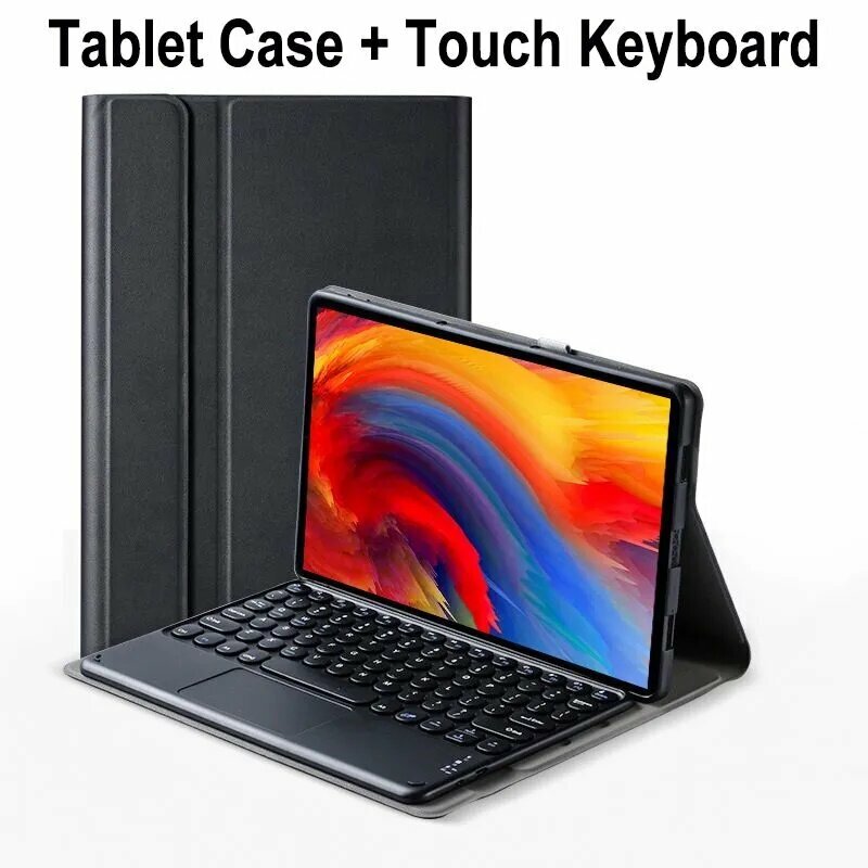 Чехол для Lenovo Tab P11/Plus 11 дюймов, съемный чехол для Xiaoxin Pad 11 2020 TB-J606F/L Pad Plus 2021 TB-J616F/L/J607F/L с сенсорной клавиатурой с круглой русской крышкой.