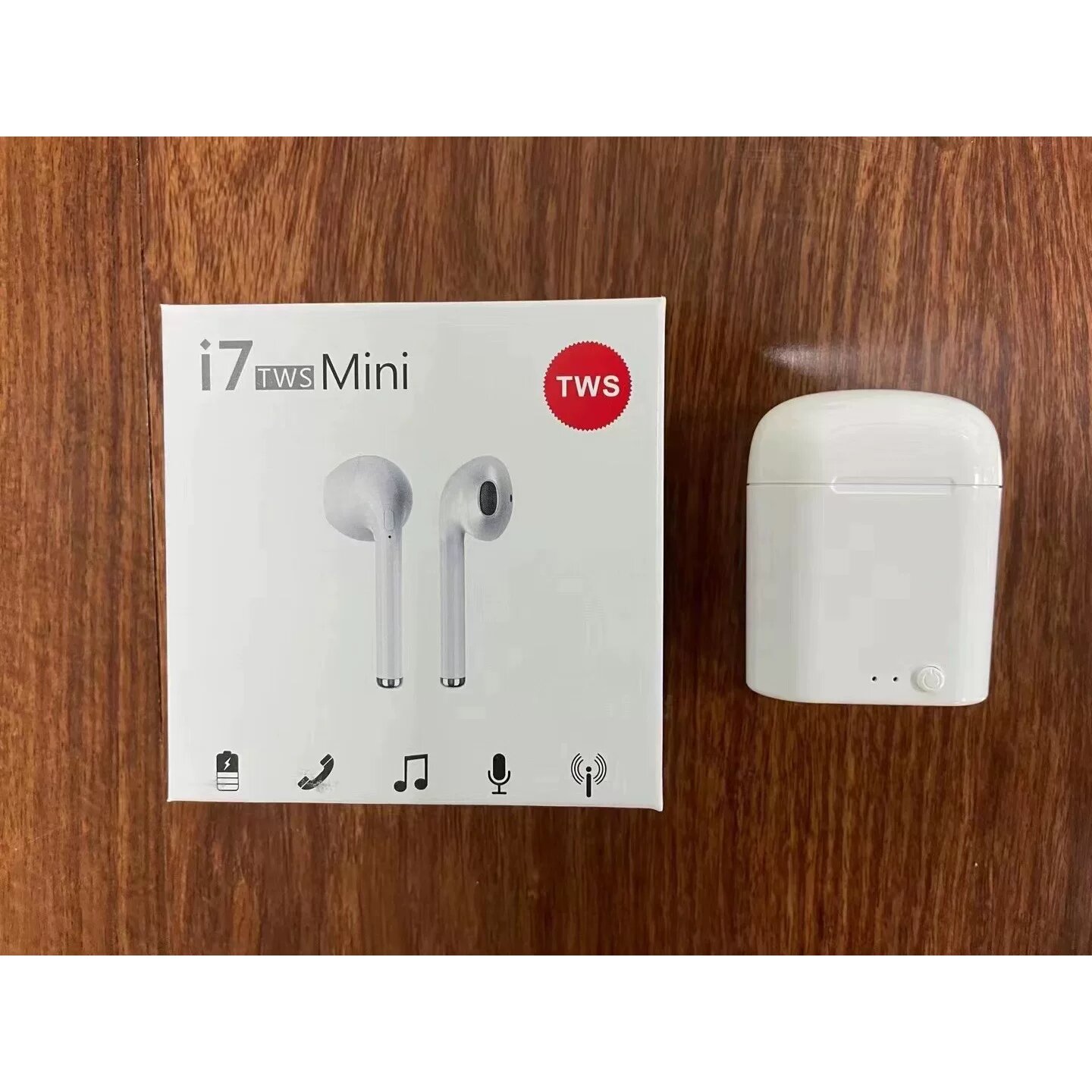 I7mini True Wireless Bluetooth Наушники с Зарядным Кейсом, Высокая Производительность, Белый Цвет для Мобильных