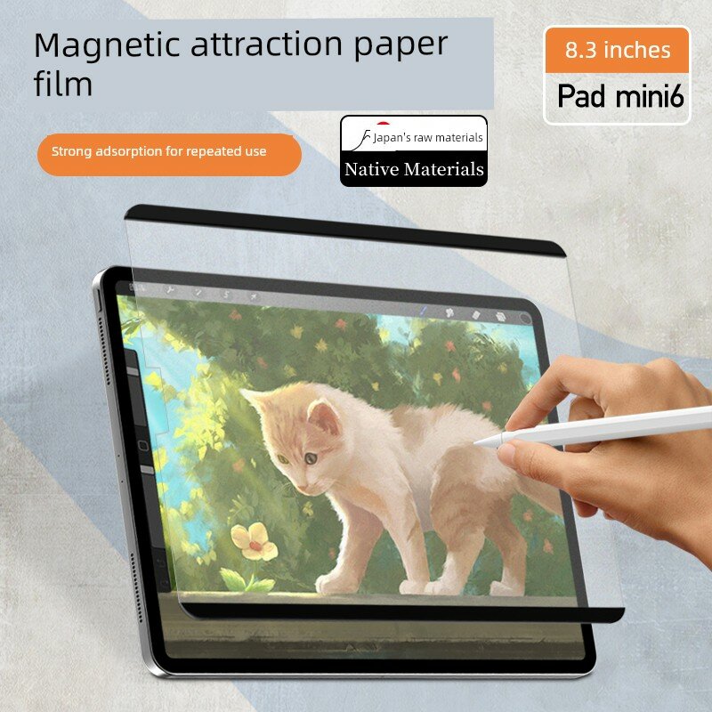 Магнитная пленка WiWU, имитирующая бумагу, для iPad Pro 2025, пленка для iPad 2024, мягкая светонепроницаемая пленка