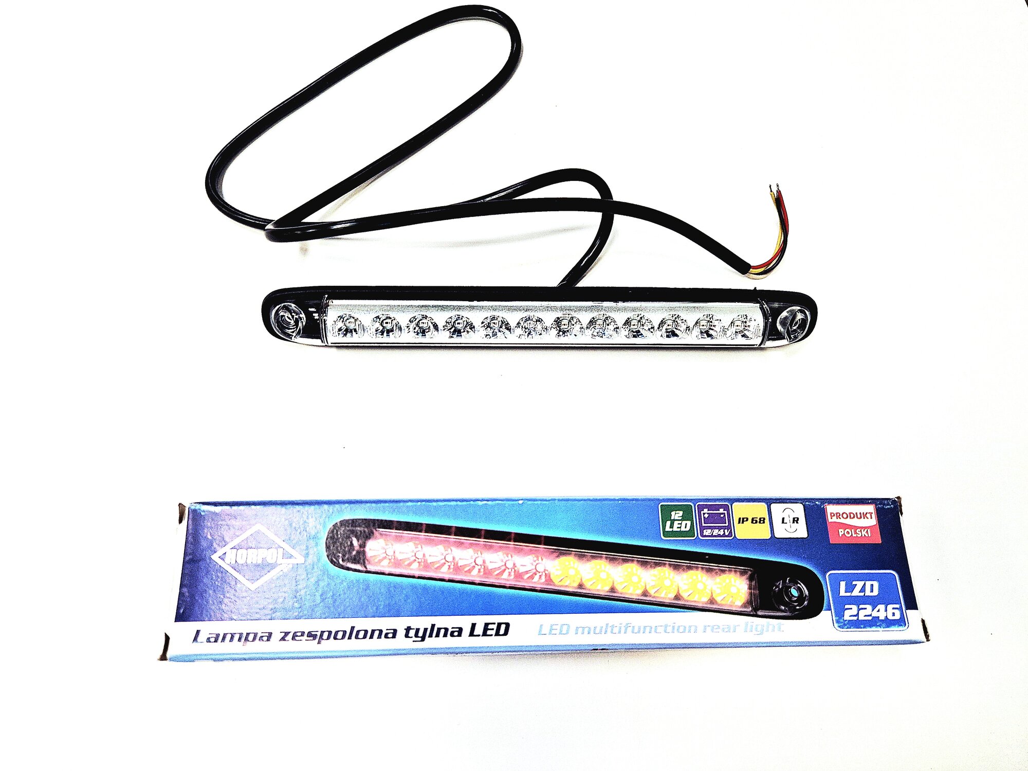 Польский фонарь HORPOL LZD 2246 LED, 12-24 В, 3 Функции : габарит, стоп , поворот, IP 68