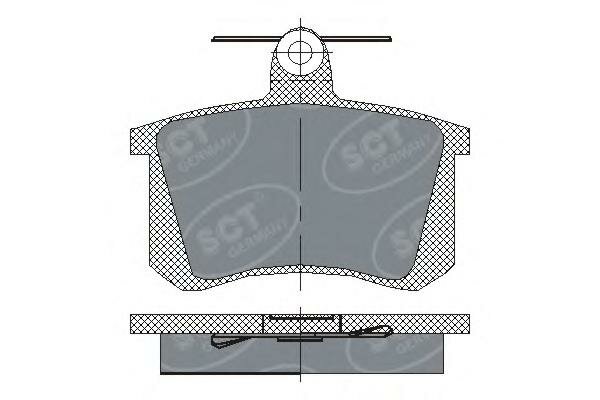 SCT SP 145 Тормозные колодки (комплект 4 шт.)