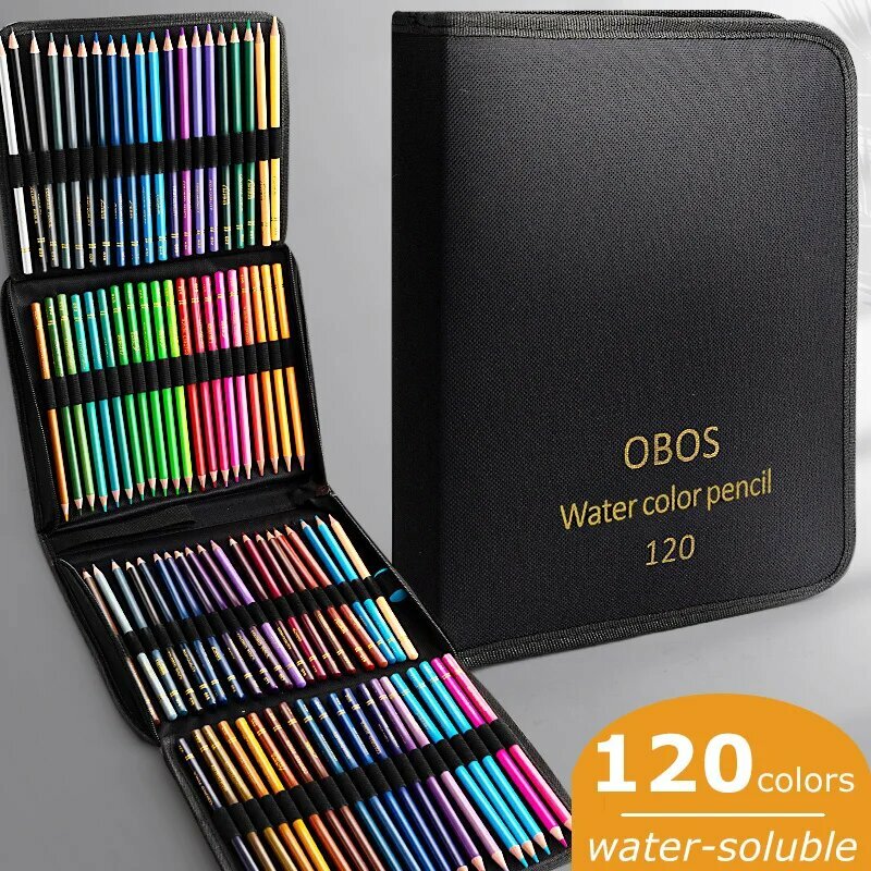Цветные карандаши OBOS для акварели 48/72/120/200 шт 120 Water-soluble