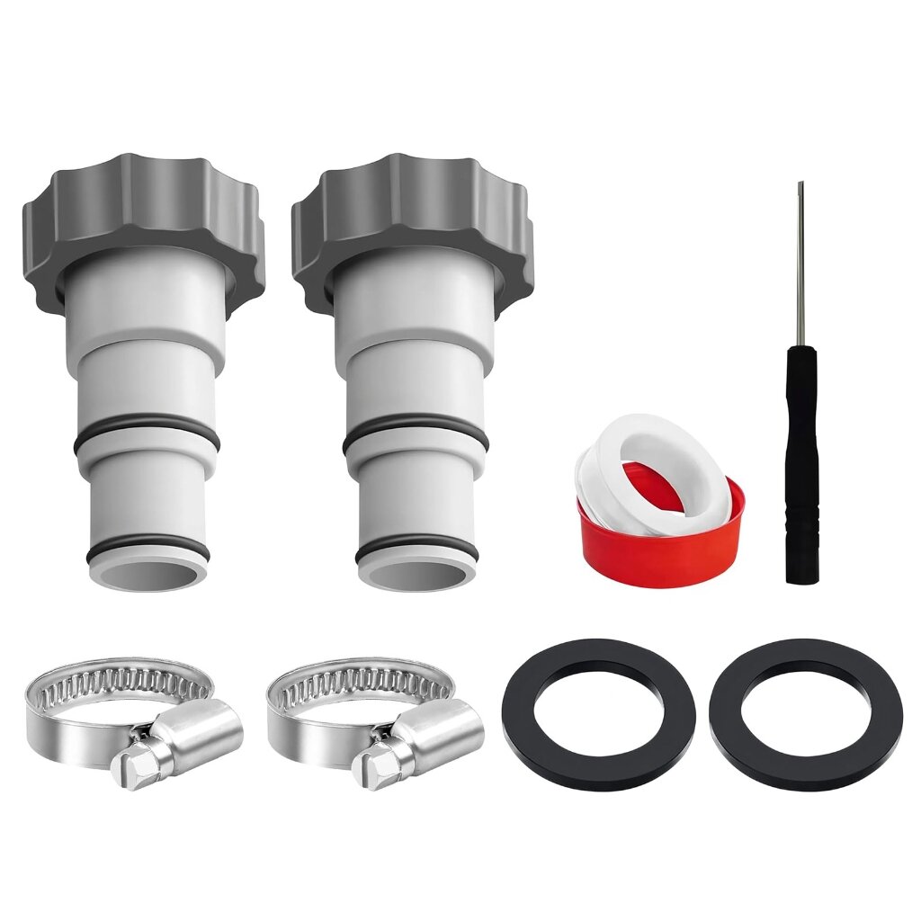 Полный крепеж для бассейна, адаптер для скиммеров для бассейна со шлангом, небольшой переходник для шланга с сетчатым фильтром для замены бассейна