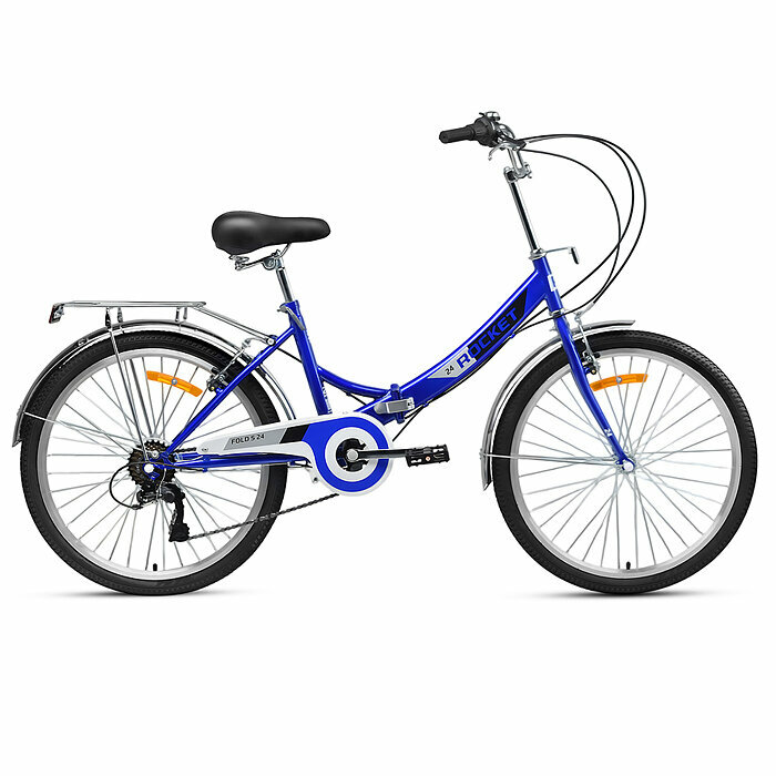 Велосипед 24" Rocket City Fold S 24, цвет синий, размер 16"