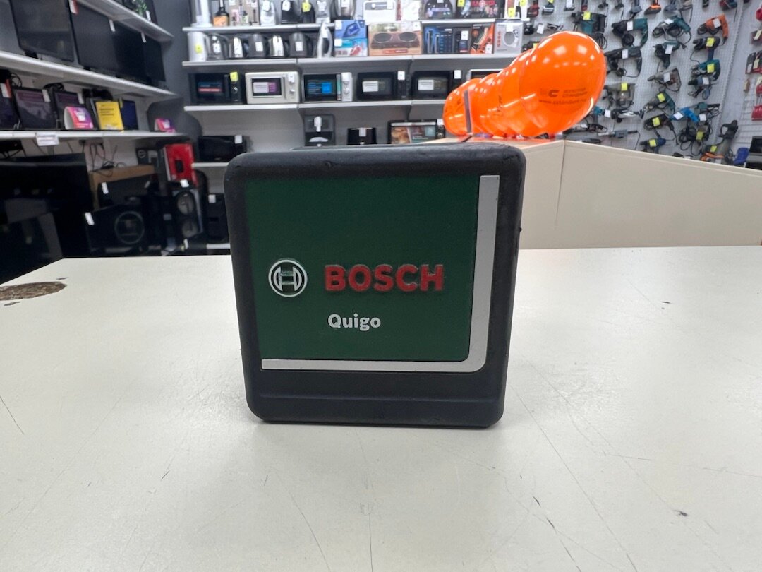 Лазерный уровень/нивелир Bosch Quigo III (2 линии, красный луч), 0603663521, Б/У, Уценка