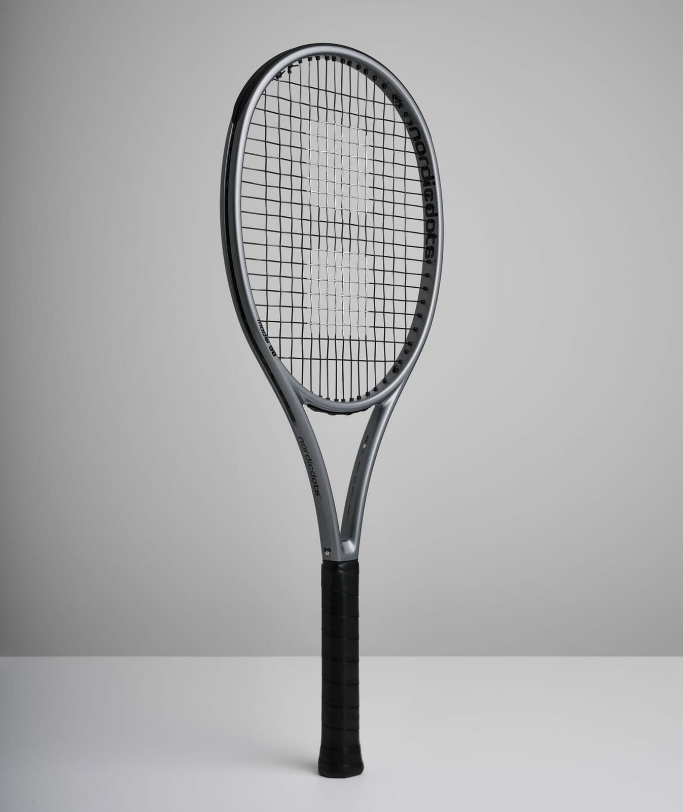 DECATHLON ракетка для большого тенниса nordicdots модель 98 s, светло-серый, grip 2, 98 кв. дюймов, 305 г