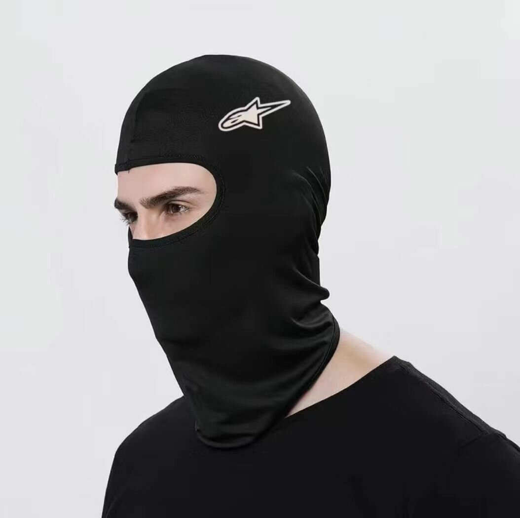Подшлемник Alpinestars балаклава для мото, универсальный размер, черная, под шлем для комфорта и вентиляции