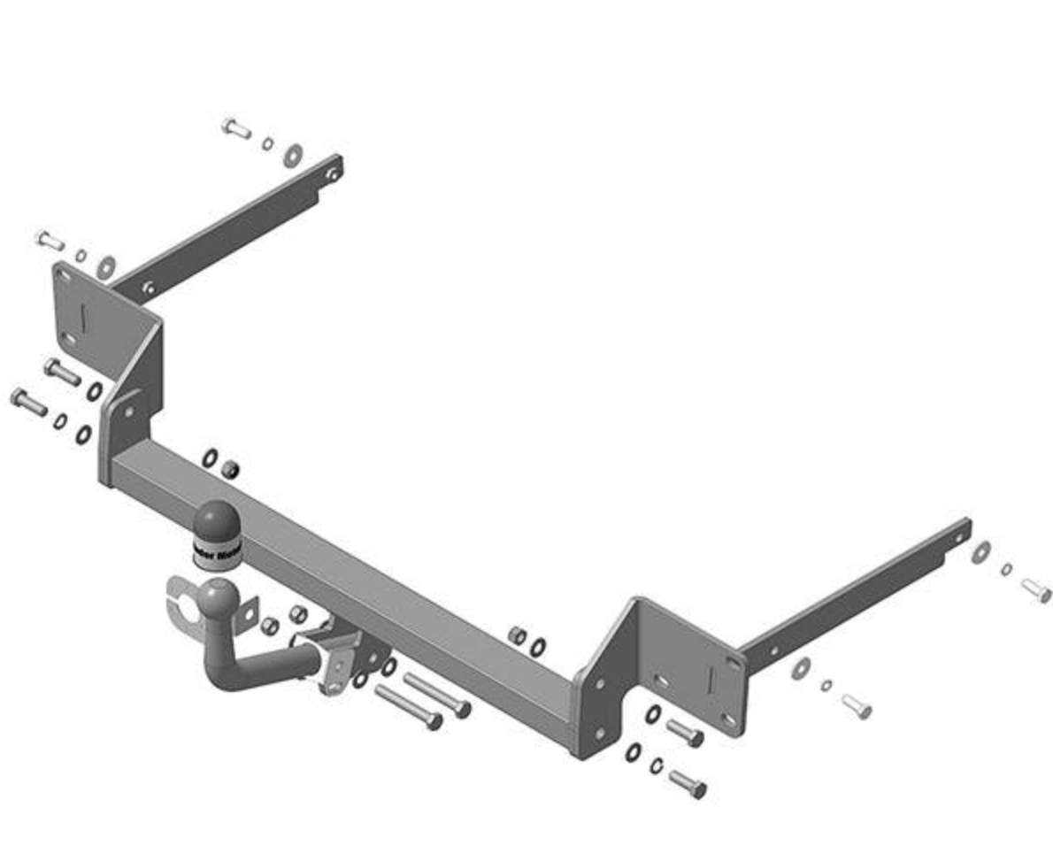 Фаркоп с эл-кой Smart для Ford Focus 2, 3 Hatchback (оцинкованный шар)(паспорт и сертификат в комплекте) 90707-A. Motodor