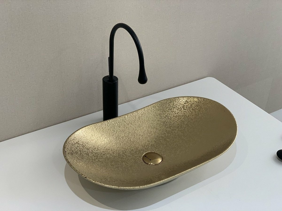 Раковина накладная Gid Lago 61 Gd9811 53340 золото