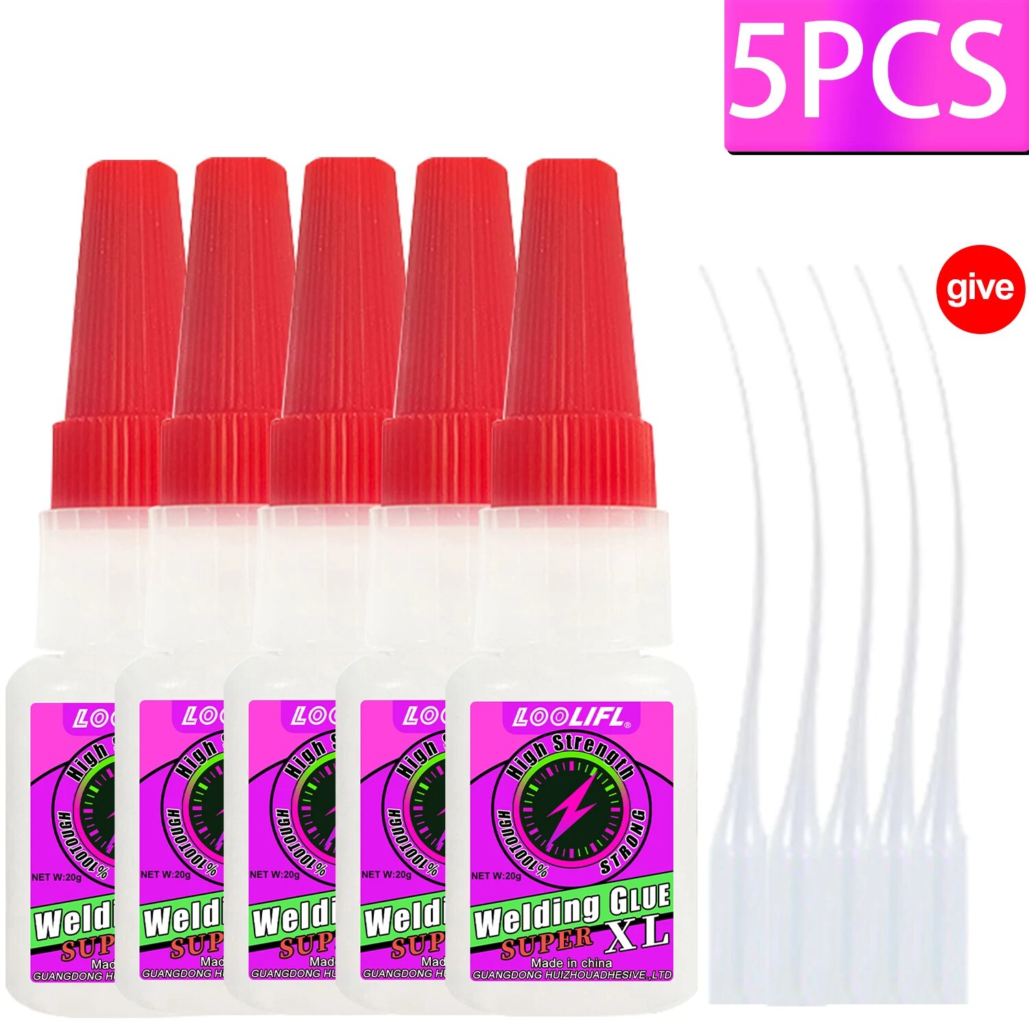 LOOLIFL супер клей 50 г 5PCS-K-YSJ-20G