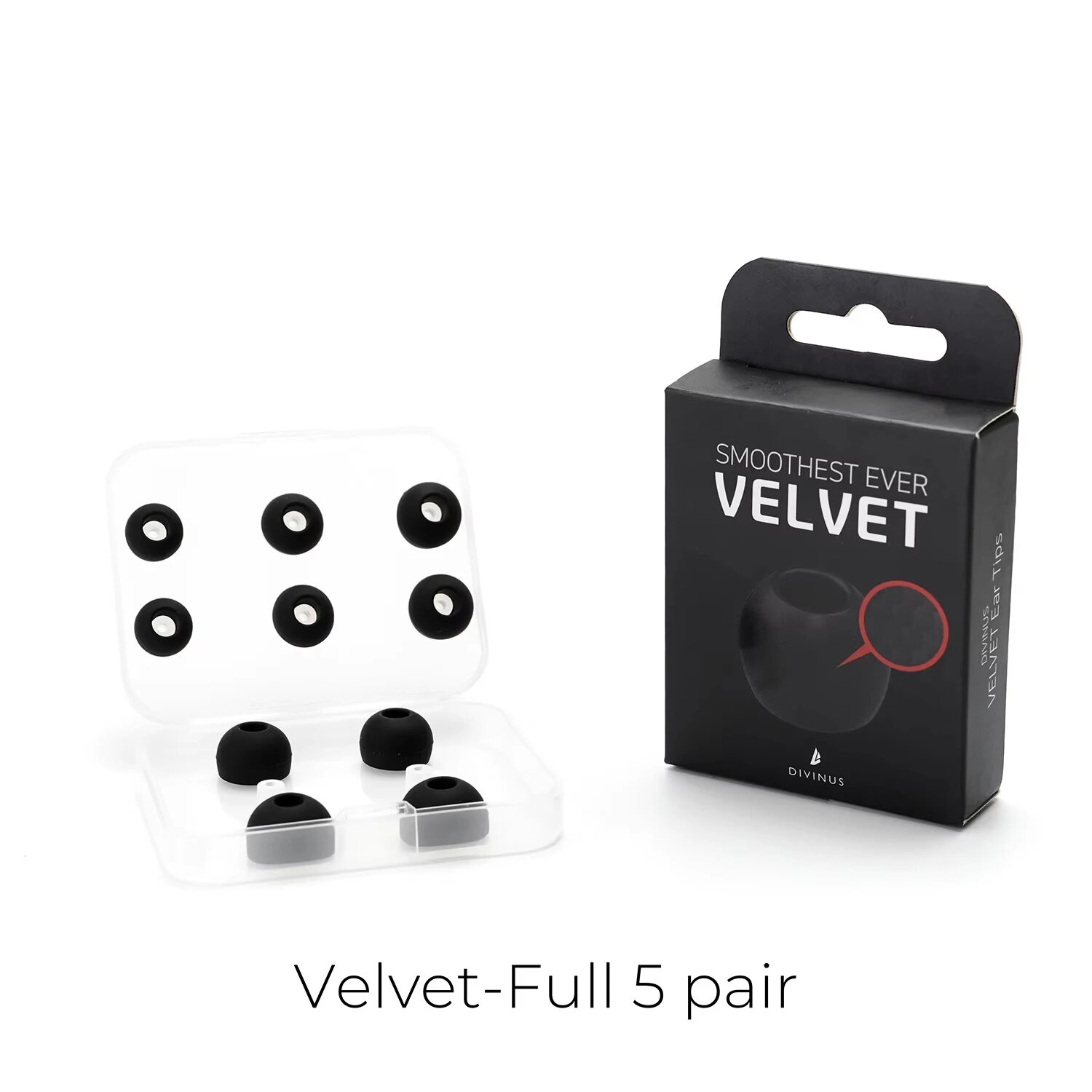 Силиконовые амбушюры ELOIT Divinus Velvet для наушников 3-5 мм