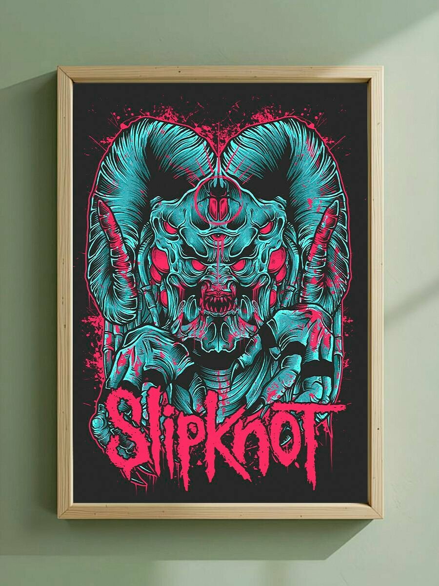 Постер, плакат на стену Slipknot Рок Группа (А3)