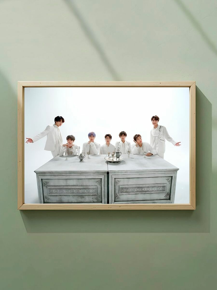 Постер, плакат на стену BTS K-Pop (А3)