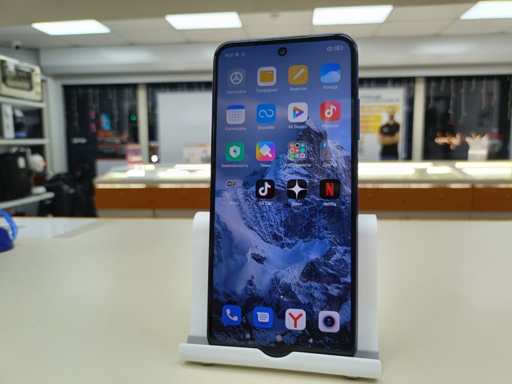 Смартфон Xiaomi Redmi Note 10T 4/128 ГБ RU, Dual nano SIM, синий. б/у уценка.