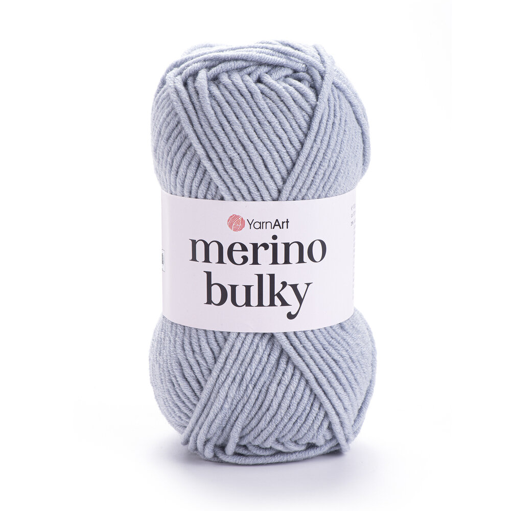 Пряжа для вязания YarnArt Merino bulky 3072 серо-голубой 100 гр/100 м 25% шерсть, 75% акрил