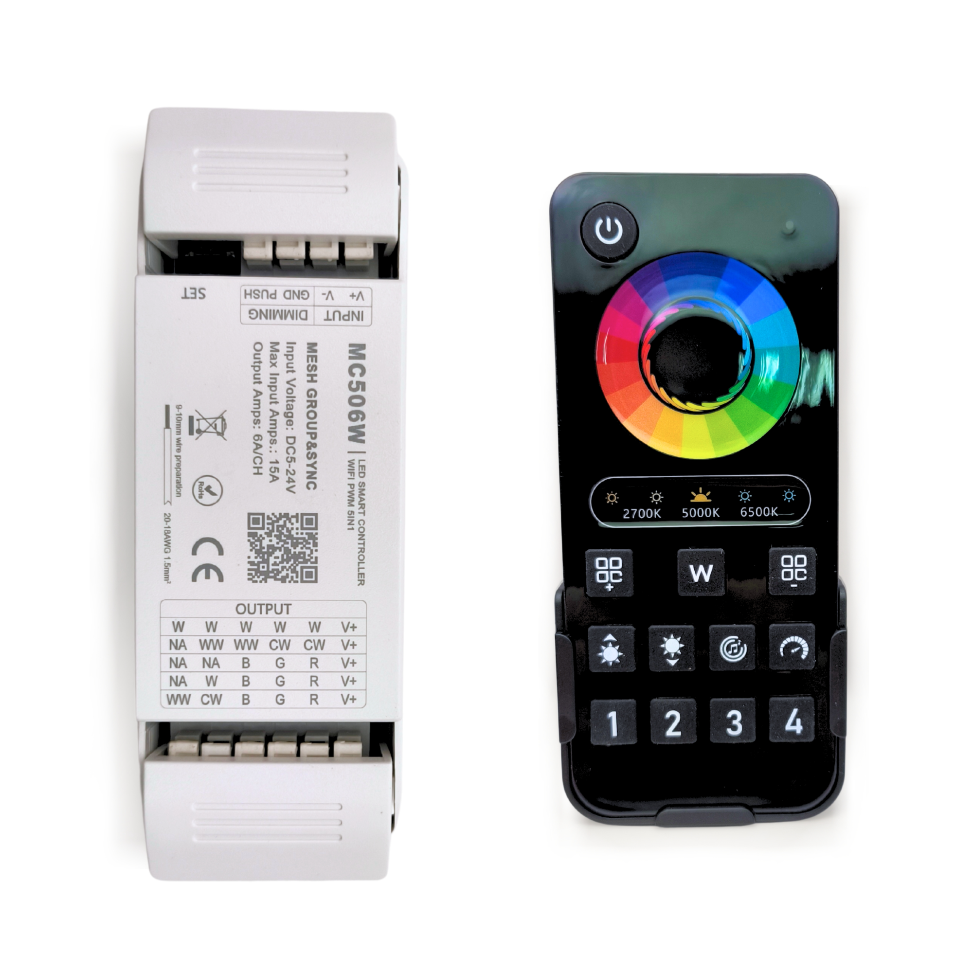 Универсальный контроллер для управления современными видами светодиодных лент с пультом Giant4