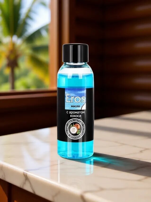 Массажное масло Biorlab Eros tropic с ароматом кокоса - 50 мл.