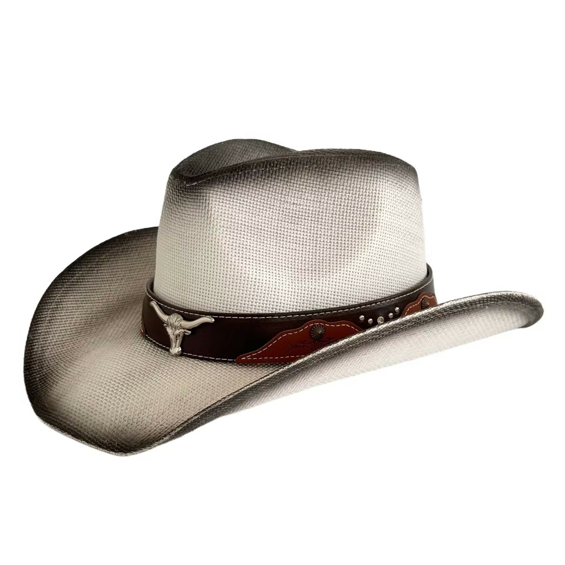 DIY Ковбойская Шляпа Лента Унисекс Уличная Западная Праздничная Деним