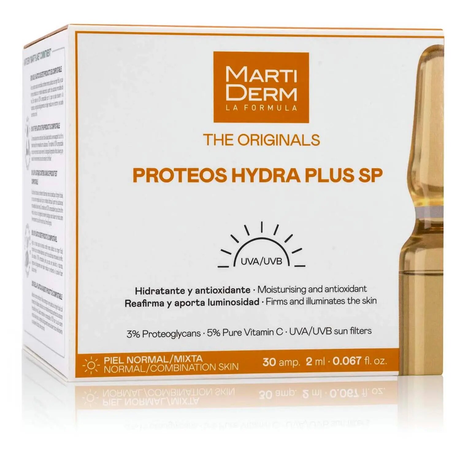 Ампулы MARTIDERM Ориджиналс «Протеос Гидра Плюс SPF 10» 30 x 2 мл