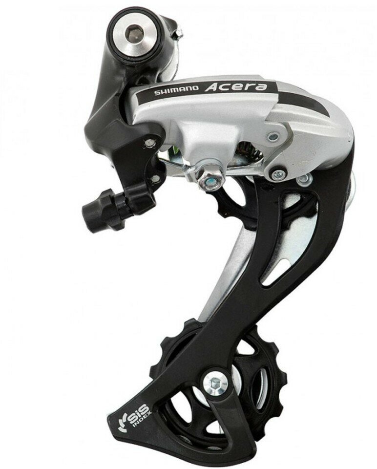 Переключатель задний Shimano Acera, M360, SGS, 7/8 скоростей, без упаковки. Серебристый