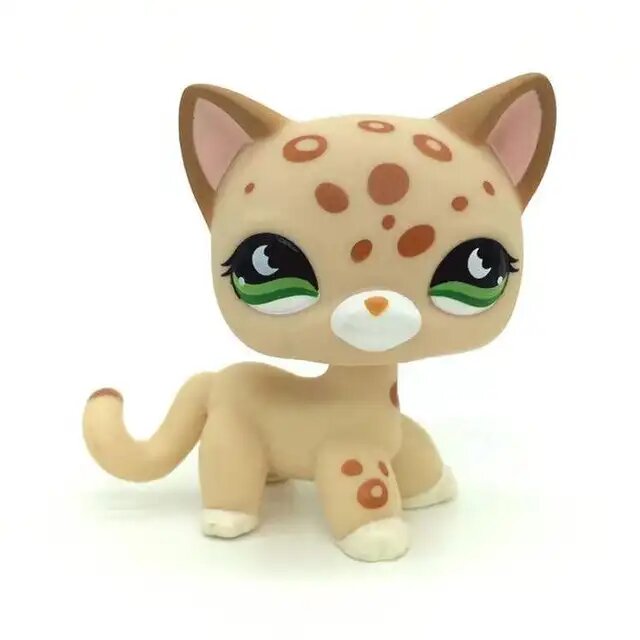 Совершенно новая редкая игрушка LPS для зоомагазина, короткошерстная кошка, милый полосатый кот, классическая игрушка LPS для детей в подарок
