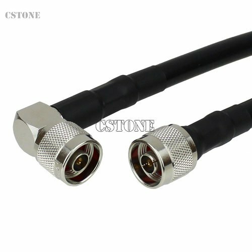 N штыревой к угловой N штыревой кабель RG-214 коаксиальный (надежный китайский аналог)