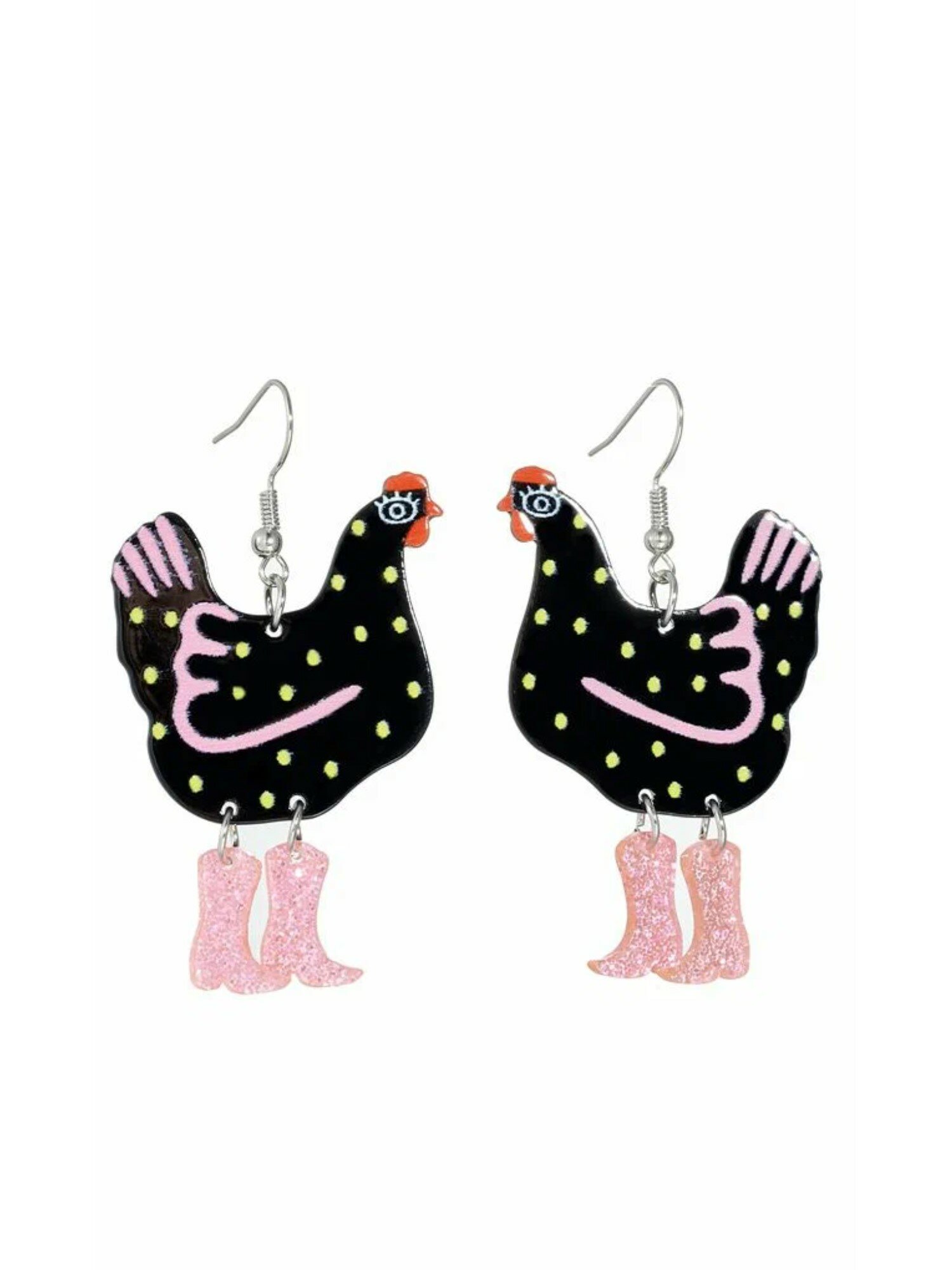 Серьги двусторонние