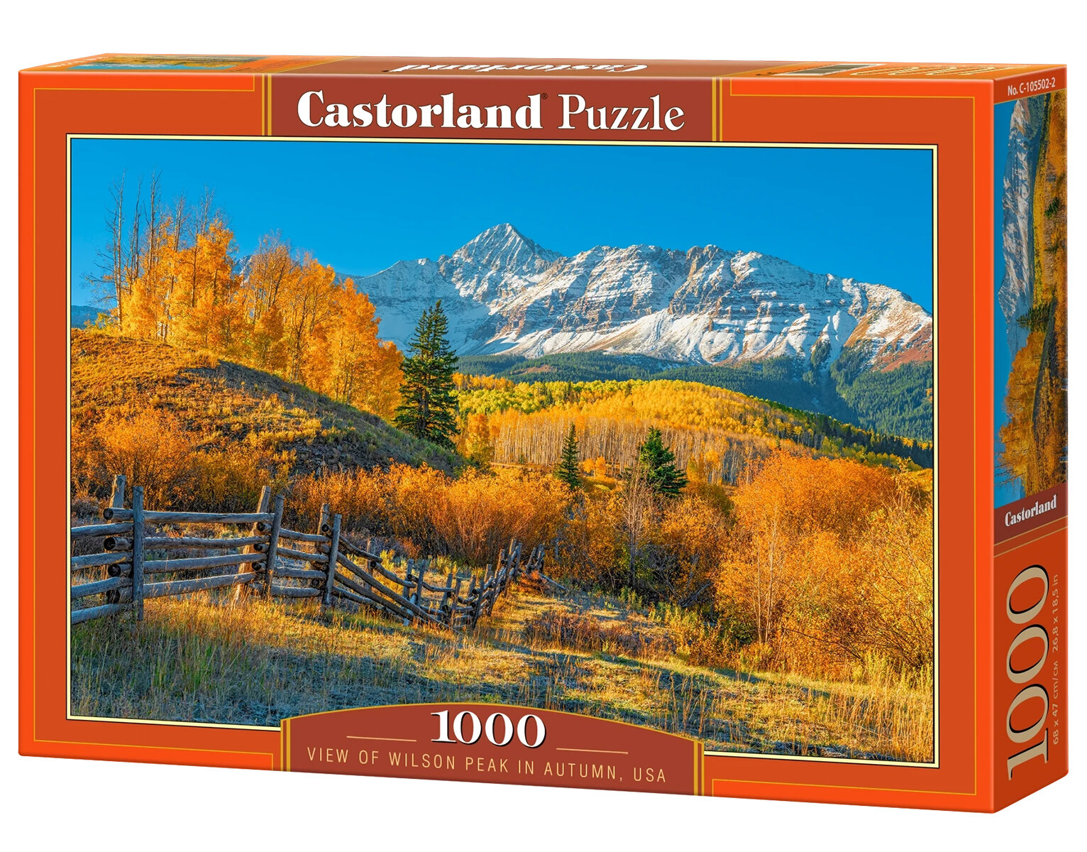Пазл для взрослых Castorland 1000 деталей, элементов: Пик Уилсон осенью, США