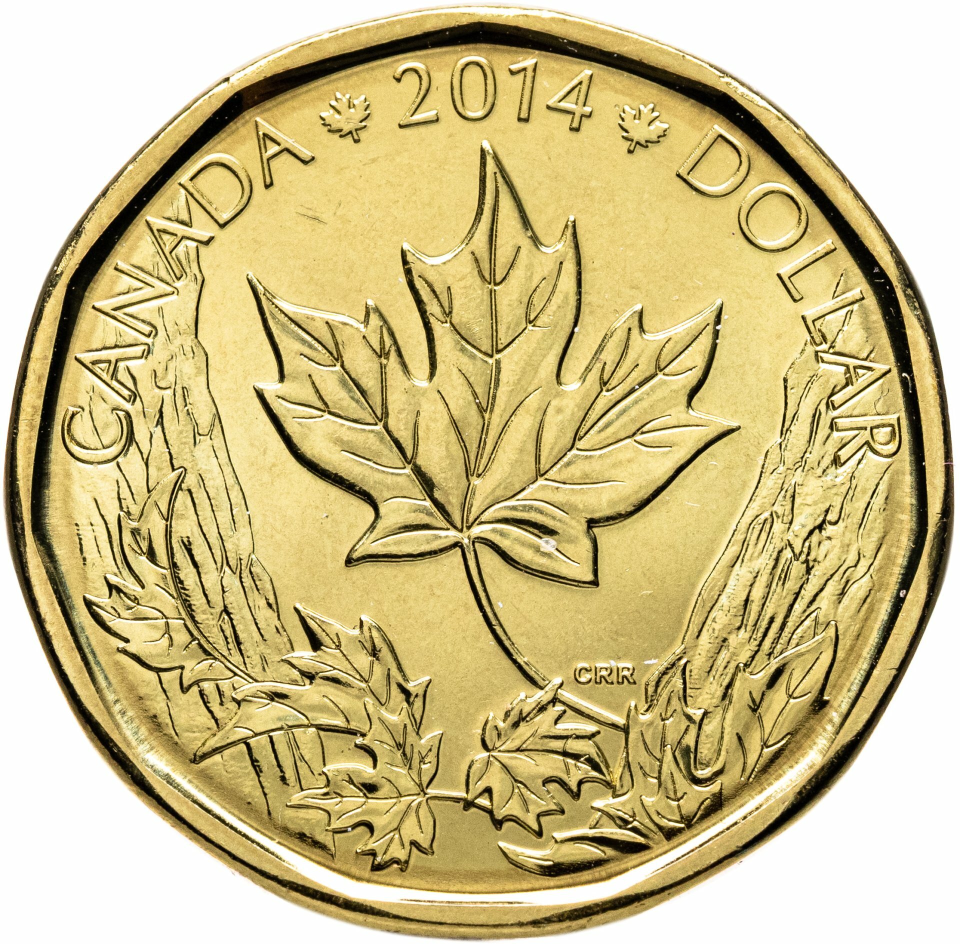 1 доллар dollar 2014 "О, Канада!", Никель, в сохранности BUNC