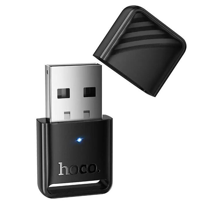 Bluetooth адаптер Hoco UA42 USB BT v5.4, черный