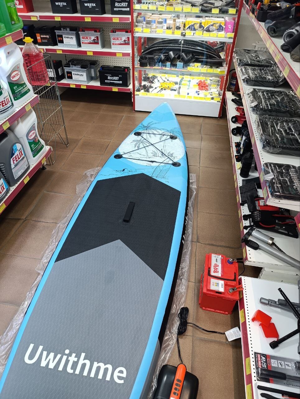 Сап-борд Uwithme UW8120, 320x78x15 см, максимальная нагрузка 100 кг — фото 1