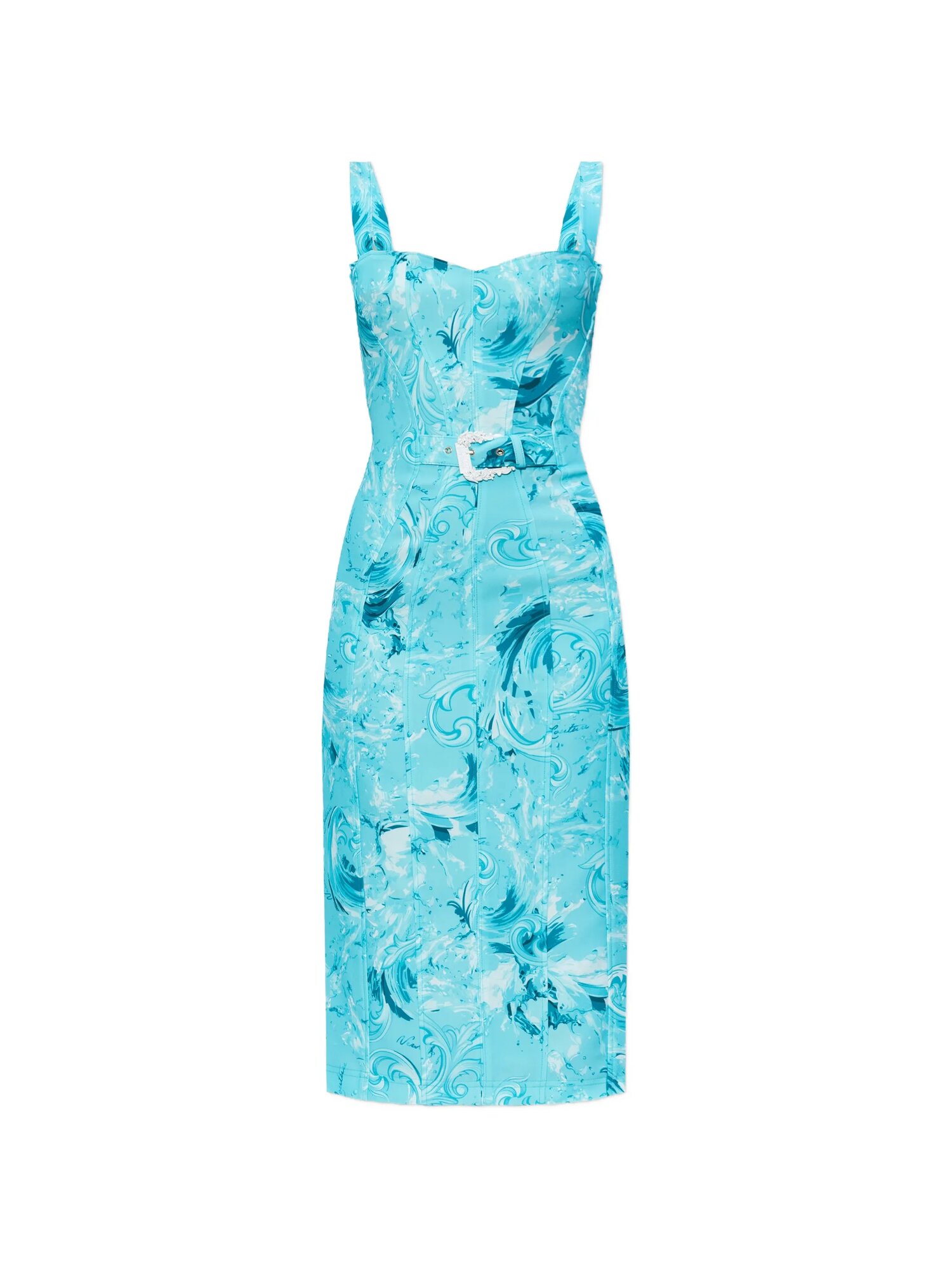 Платье Versace Jeans Couture Floral belted dress