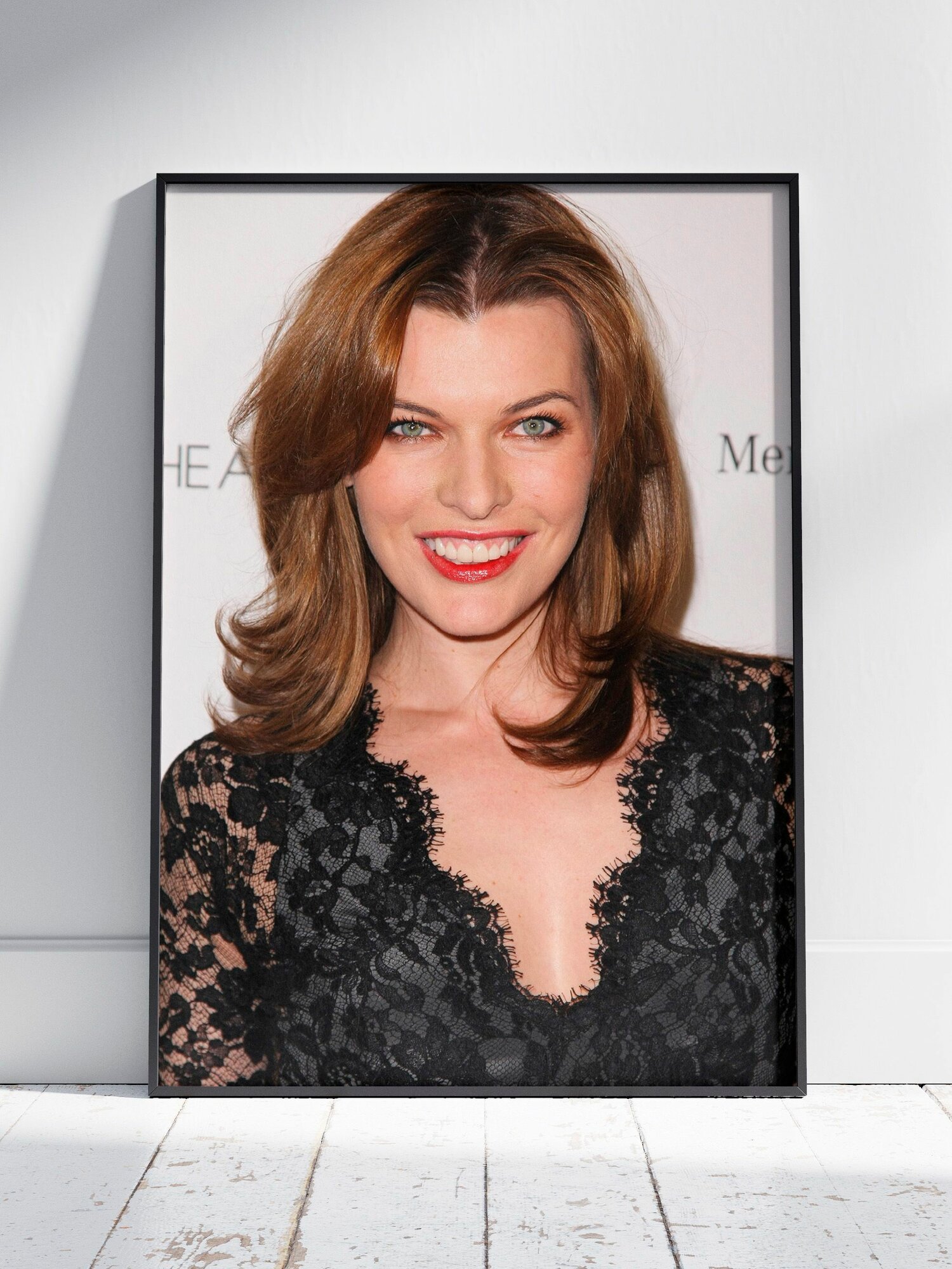 Плакат на стену для интерьера Мила Йовович (Milla Jovovich 14) - Постер по актеру фильма, кино, сериала формата A4 (21x30 см)