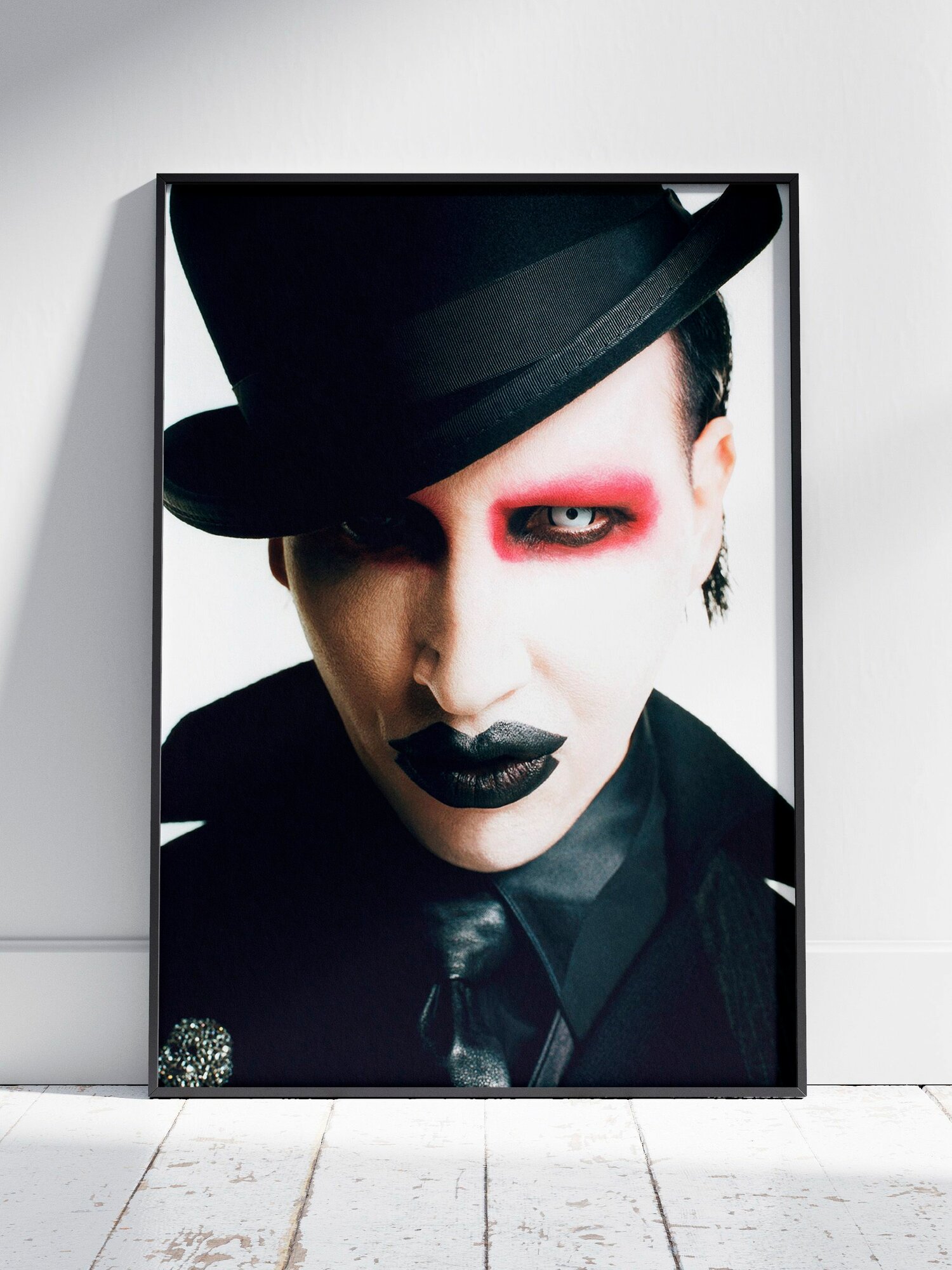 Плакат на стену для интерьера Мэрилин Мэнсон (Marilyn Manson 1) - Постер по музыке и артисту формата A4 (21x30 см)