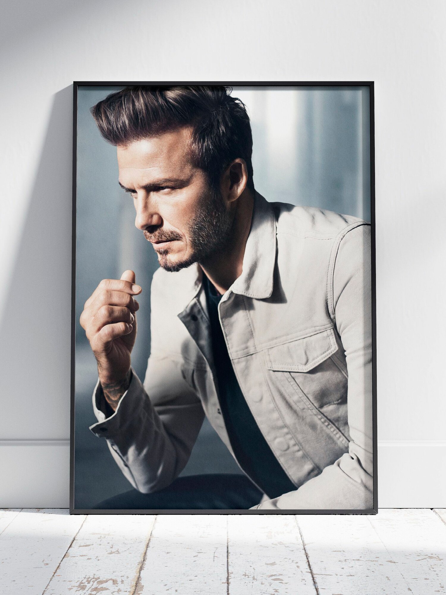 Плакат на стену для интерьера Дэвид Бекхэм (David Beckham 34) - Постер по актеру фильма, кино, сериала формата A4 (21x30 см)