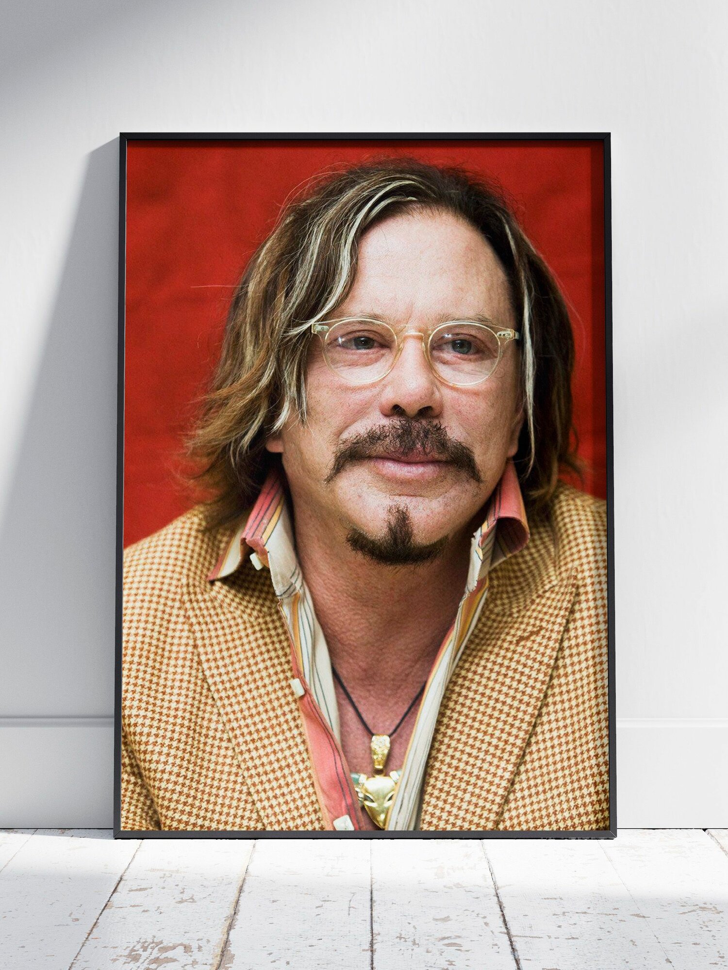 Плакат на стену для интерьера Микки Рурк (Mickey Rourke 6) - Постер по актеру фильма, кино, сериала формата A4 (21x30 см)