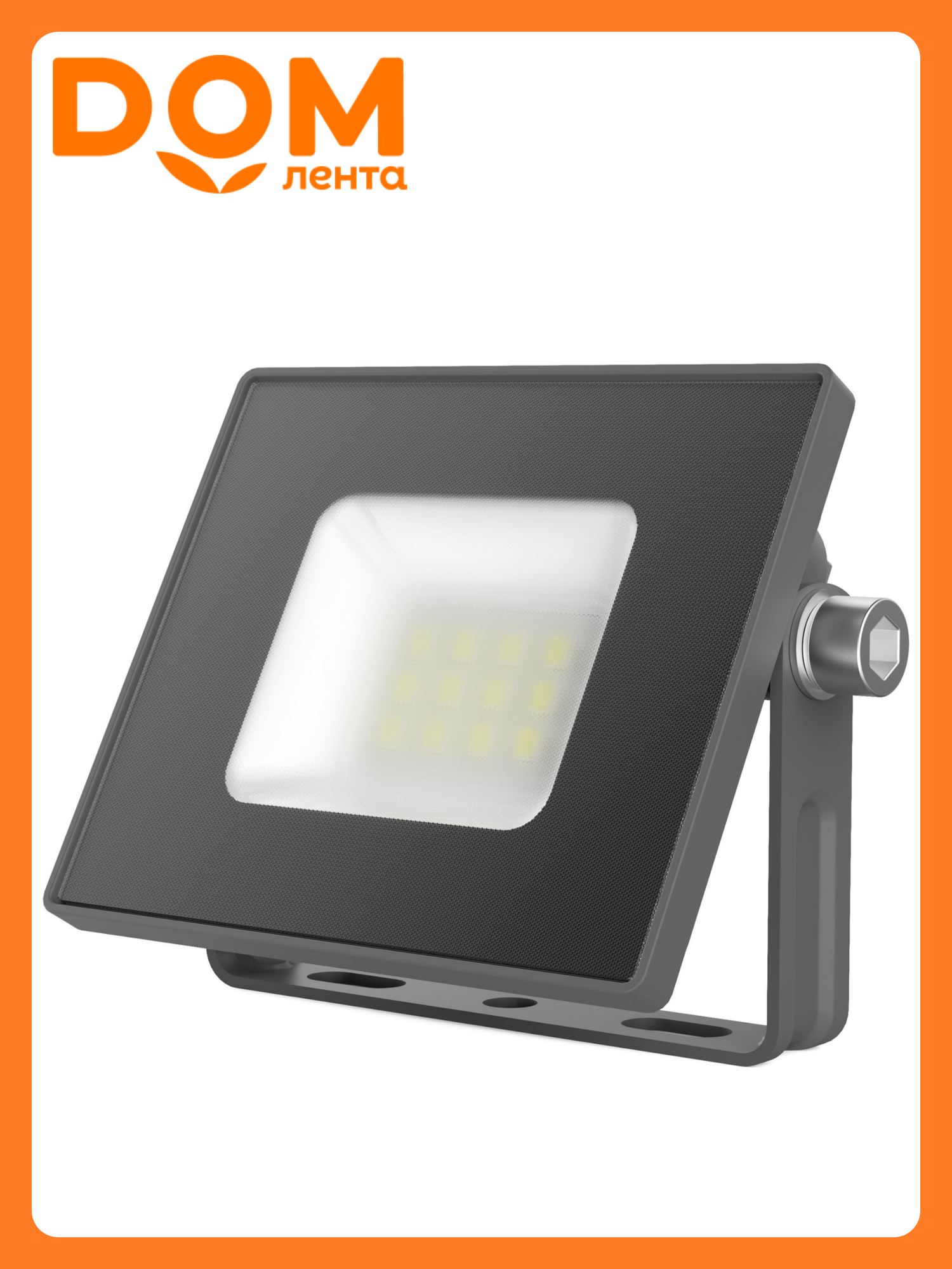 Прожектор Gauss BASIC 10W 820lm 6500K 200-240V IP65 графитовый LED