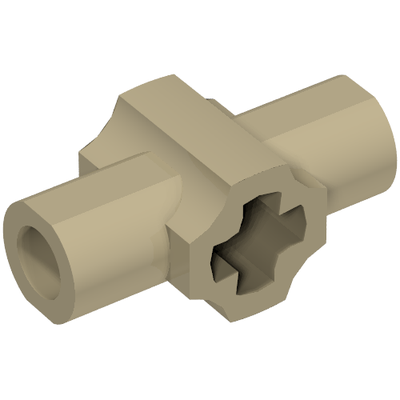 Деталь Lego 24122 Technic, Axle Connector Hub with Two Bar Holders Perpendicular (Lightsaber Hilt)