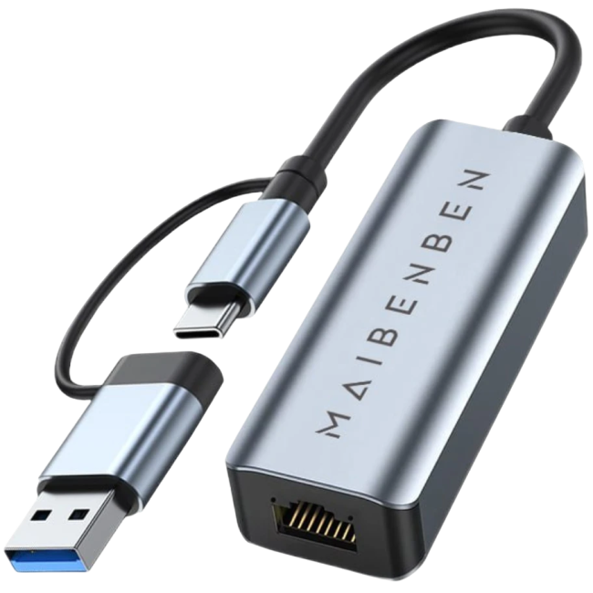 Maibenben Внешняя сетевая карта (1 x 1 Гбит/с, USB)
