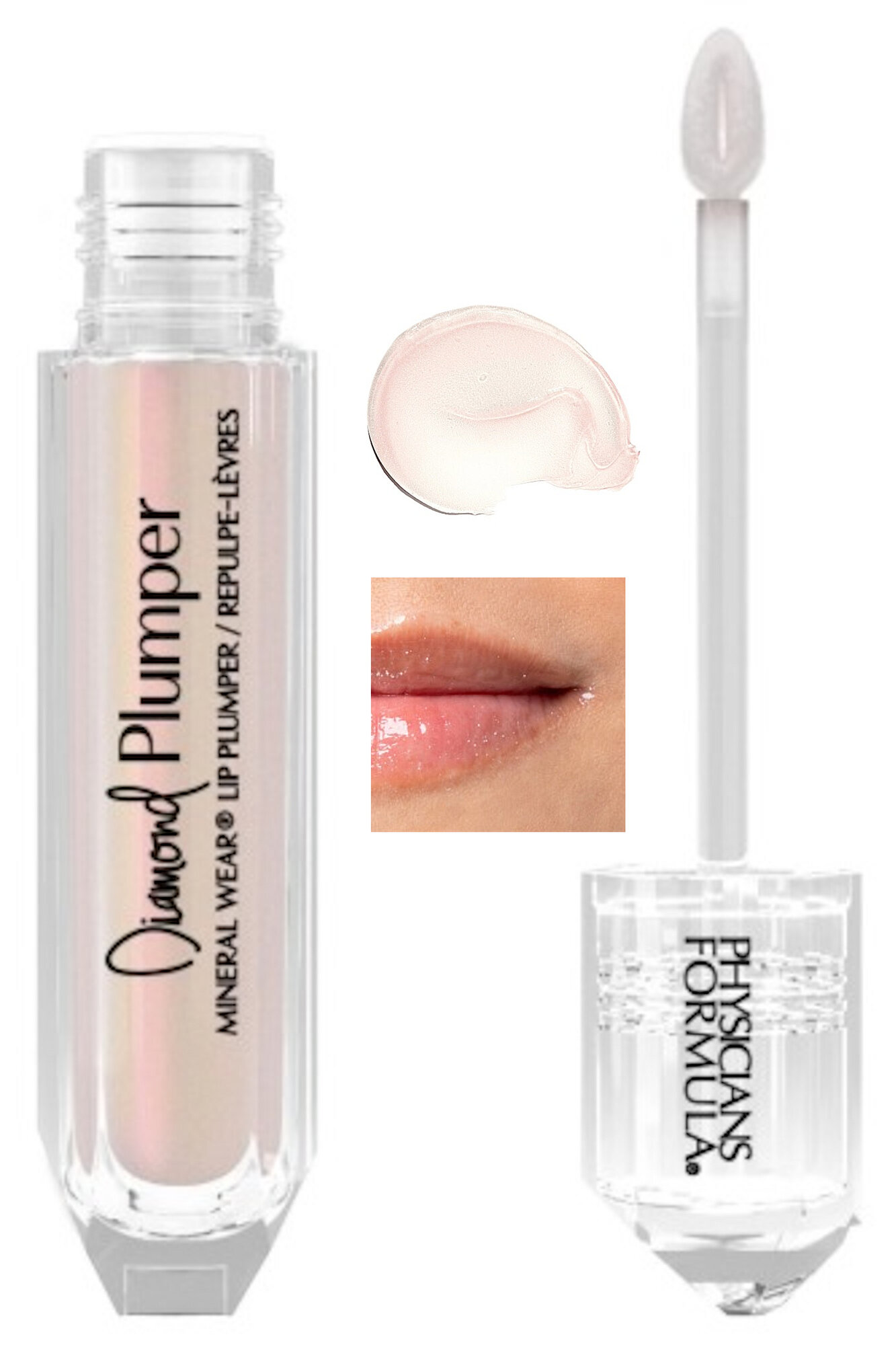Physicians Formula Блеск для объема губ Розовый Прозрачный Diamond Glow Lip Plumper 5 мл