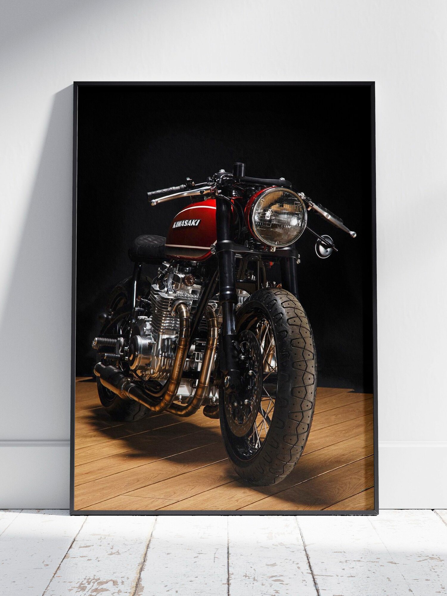 Плакат на стену для интерьера Авто и Мото (Кавасаки KZ1000 - Kawasaki KZ1000 3) - Постер по транспорту формата A4 (21x30 см)