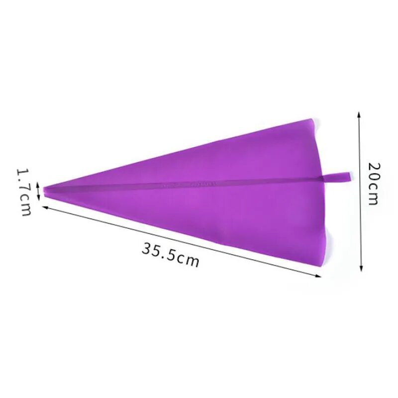 Многоразовый силиконовый кондитерский мешок Фиолетовый, 14 inch purple