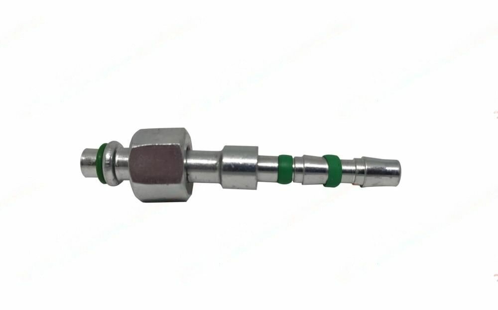 Фитинг G6 (8мм) 180 O-RING (сталь) под клипсу Manuli