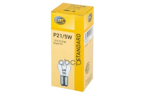 Лампа двухнитевая P21/5W 12V BAY15d HELLA арт. 8GD 002 078-121