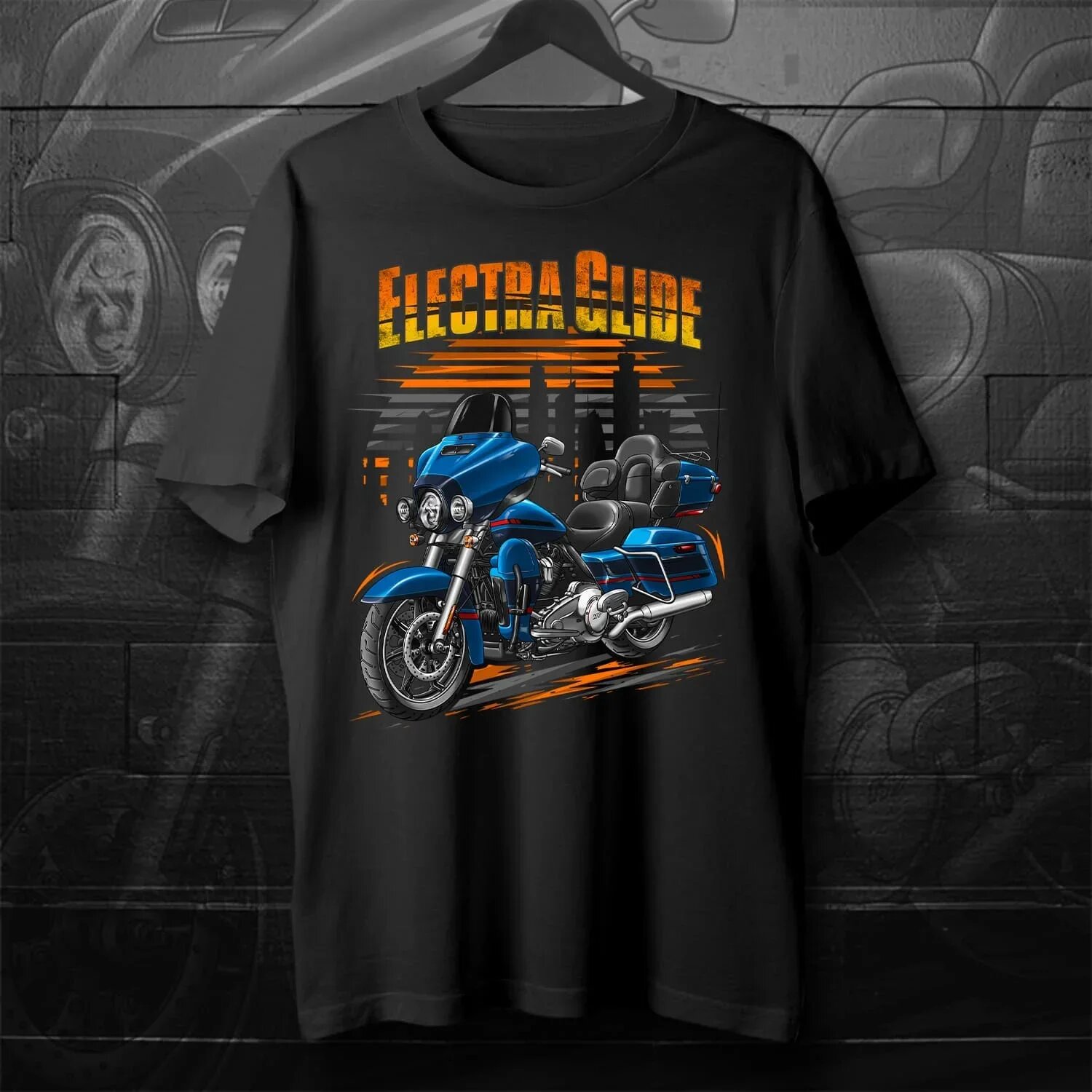 Мужская футболка Electra Glide черная, S