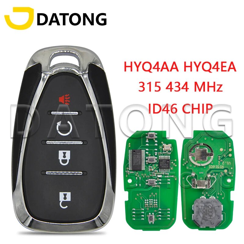 Автоключ Datong Chevrolet Cruze Malibu Spark Equinox 2016-2020, HYQ4AA 315MHz, ID46Chip