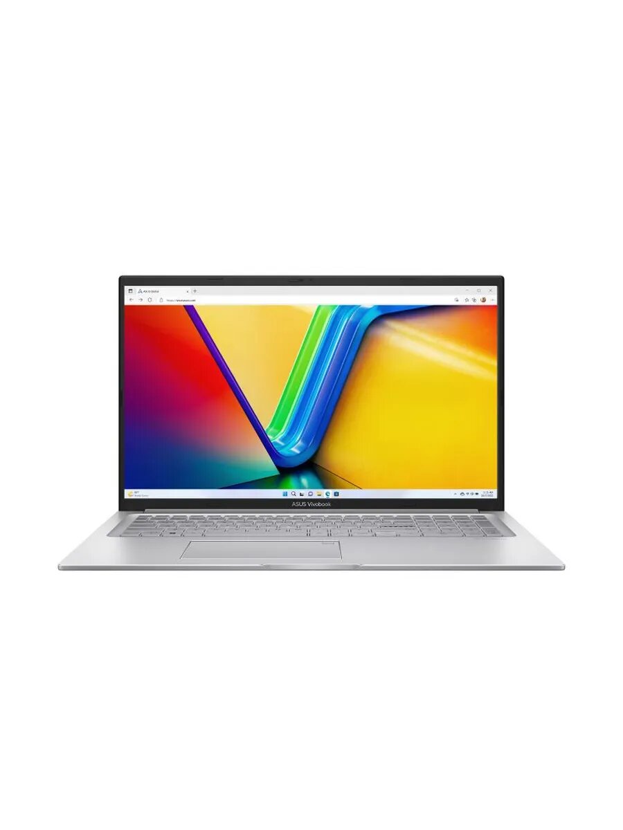 Ноутбук Asus Vivobook 17 X1704VA 17.3"FHD; IPS/Core5 120U/16GB/SSD 1TB/noOS/серебристый