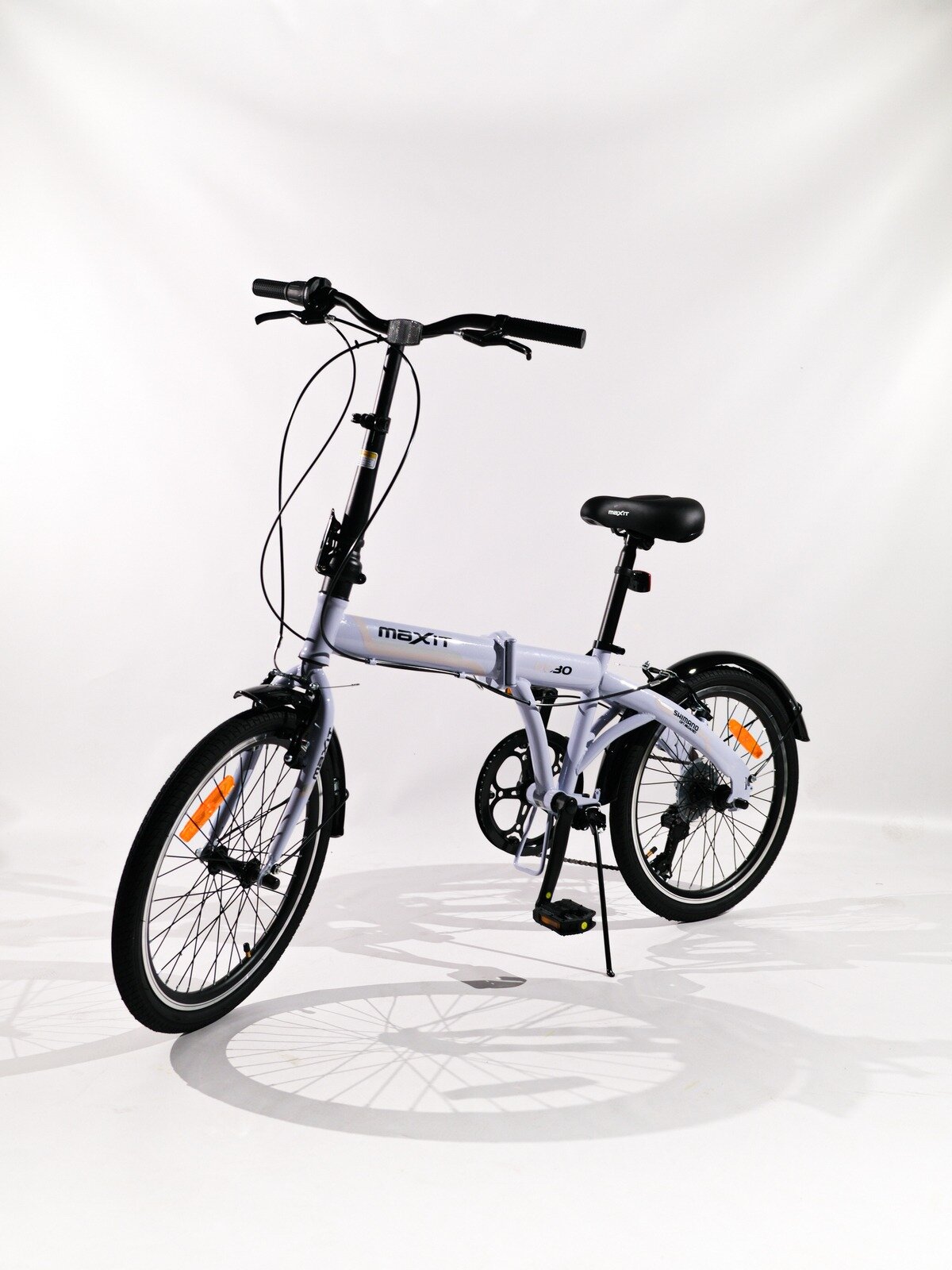 Велосипед складной MAXIT D030-WH 20", 7 скоростей, колеса 20", рама 13", белый